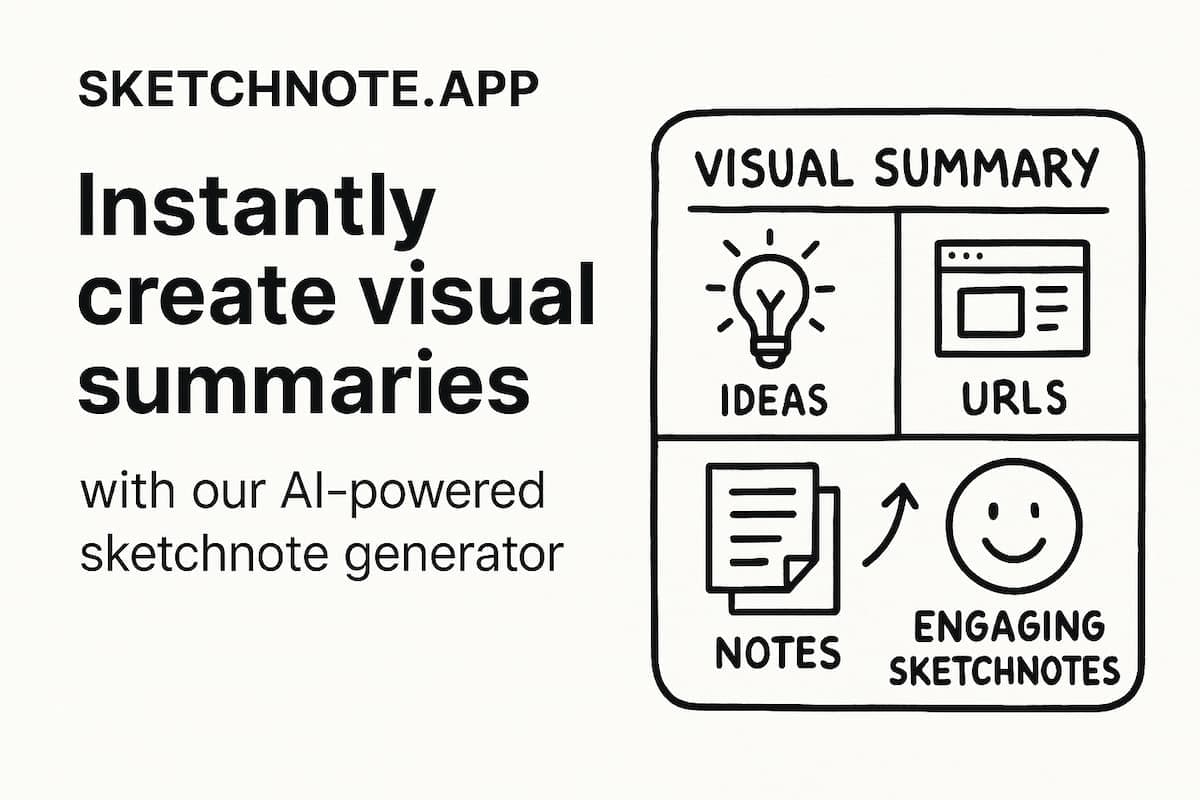 Generate sketches for your notes | sketchnote.app